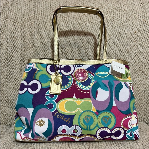 Coach | Bags | Coach Signature 3 Compartment Purse | Poshmark